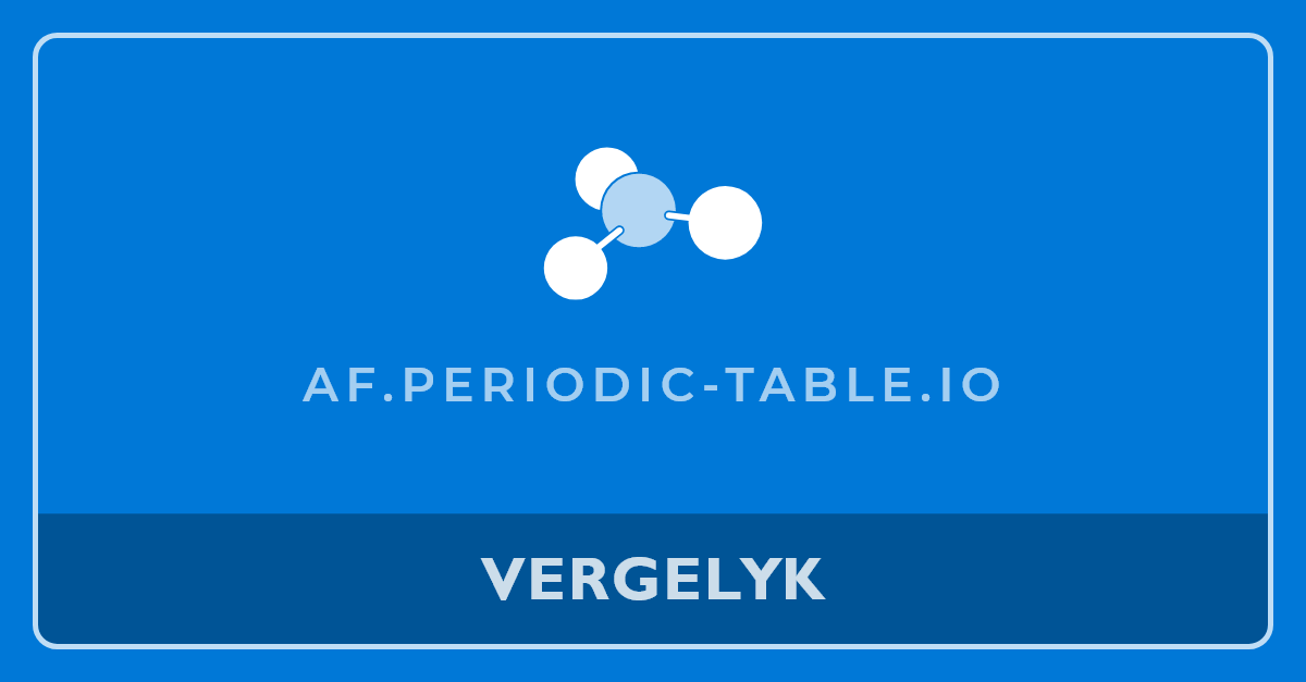 Vergelyk - Periodieke tabel