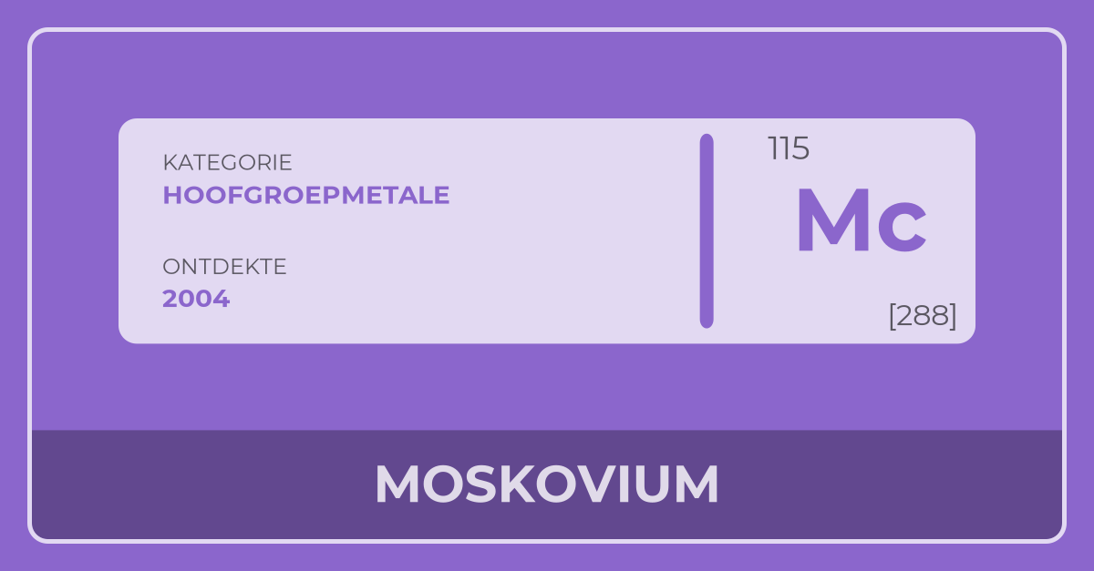 Moskovium - Periodieke tabel