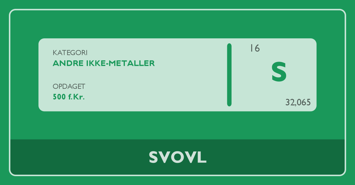 Svovl - Periodiske System