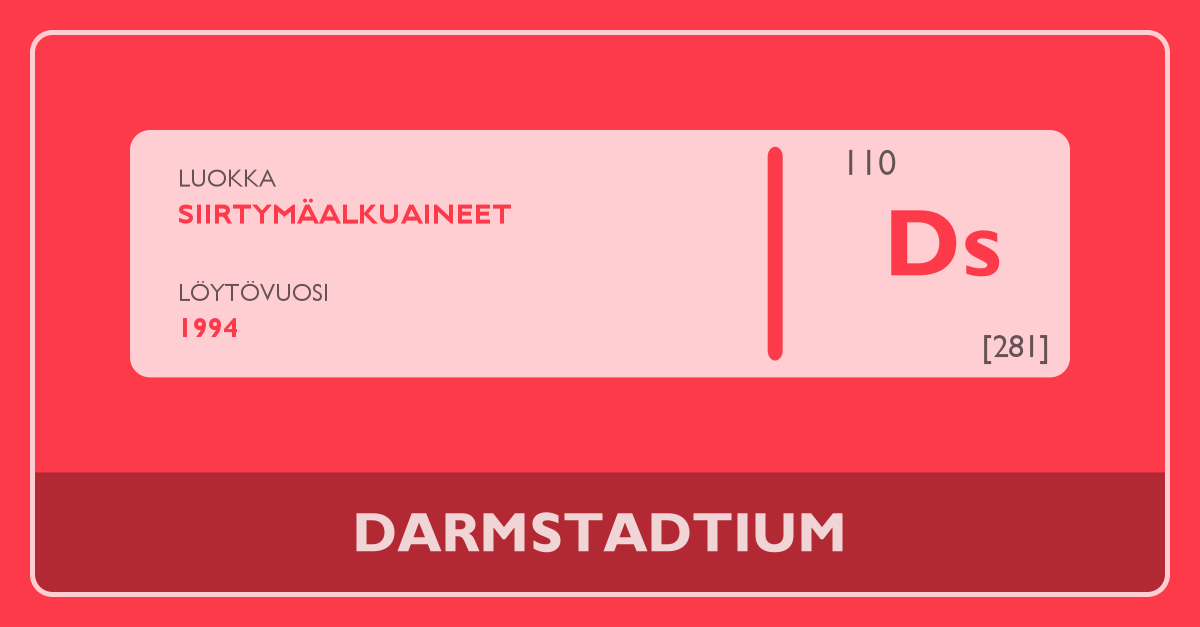 Darmstadtium - Jaksollinen Järjestelmä