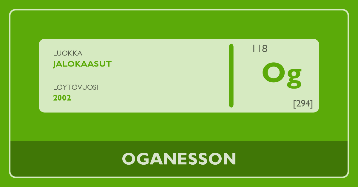 Oganesson - Jaksollinen Järjestelmä