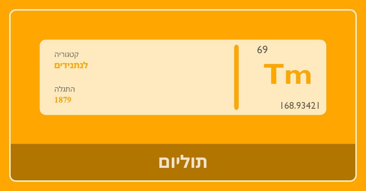 תוליום - הטבלה המחזורית