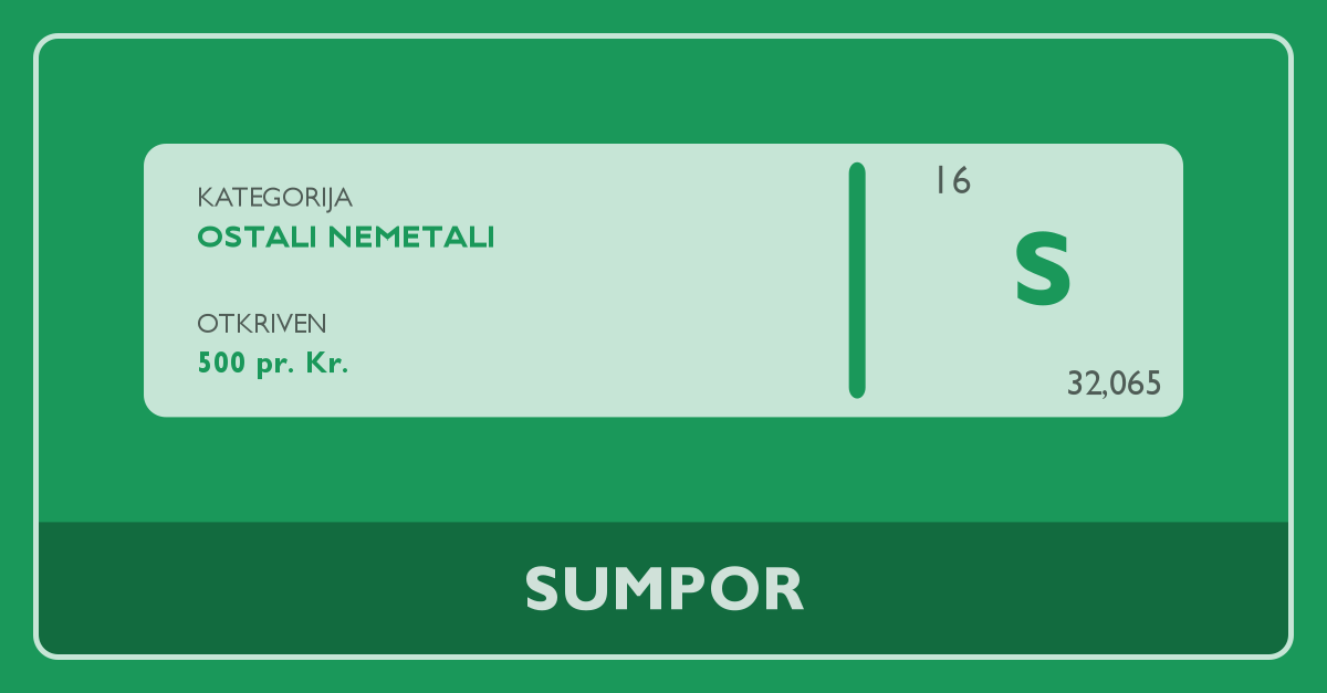 Sumpor - Periodni sustav