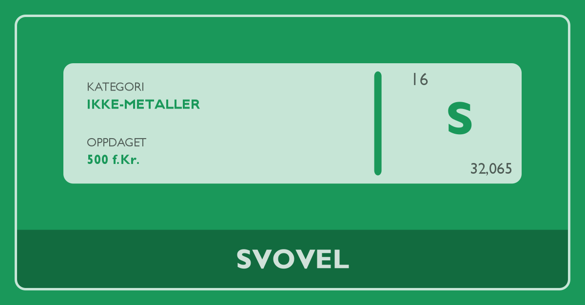 Svovel - Periodesystemet
