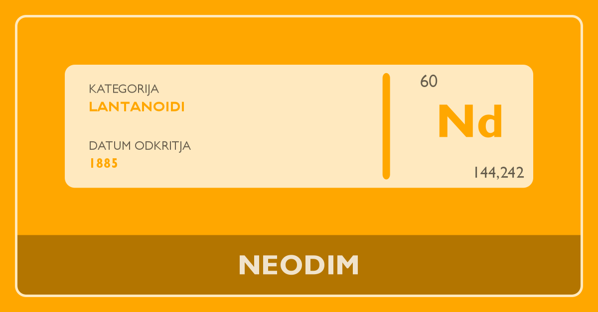 Neodim - Periodni sistem