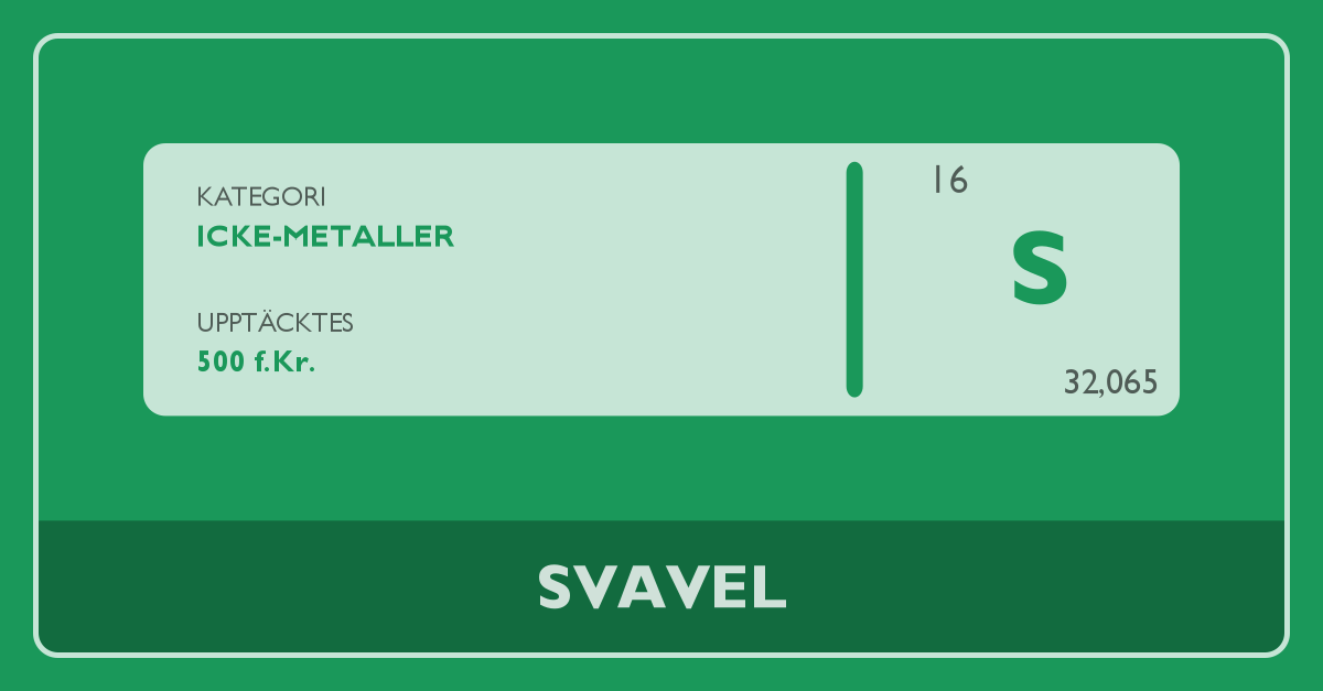 Svavel - Periodiska Systemet