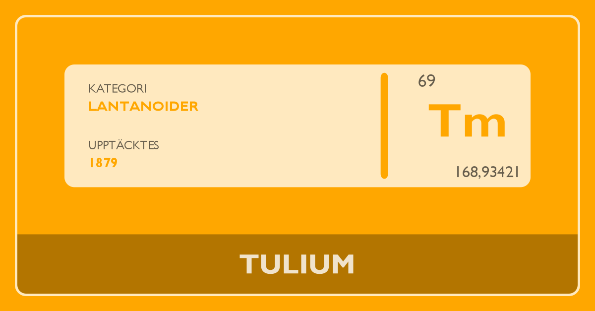 Tulium - Periodiska Systemet
