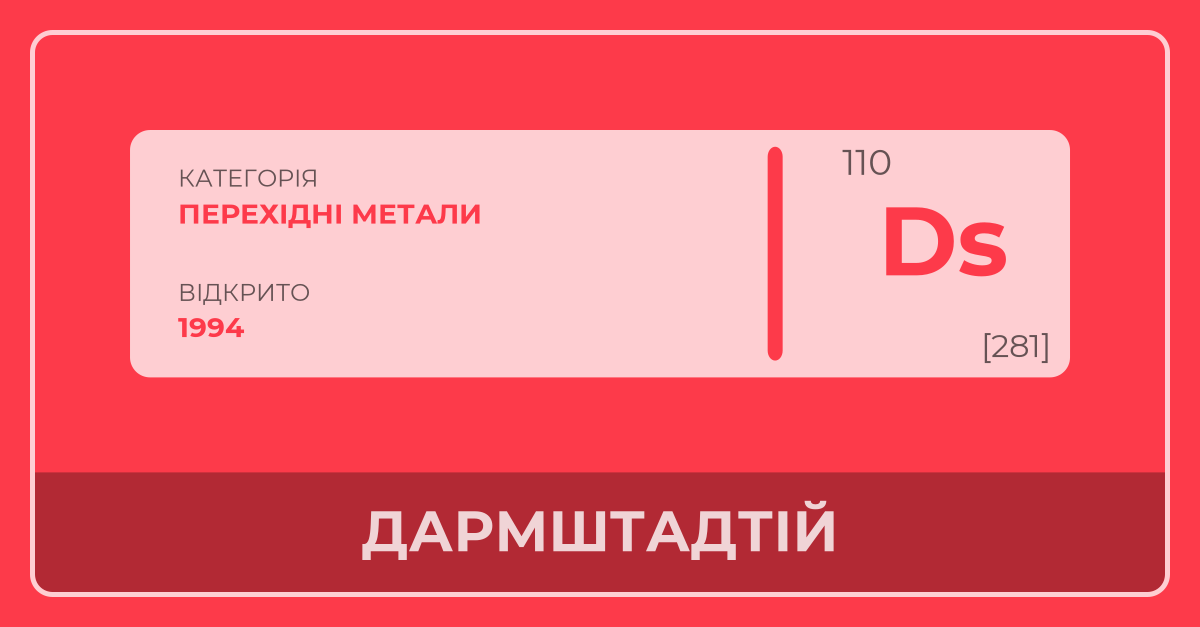 Дармштадтій - Періодична Таблиця